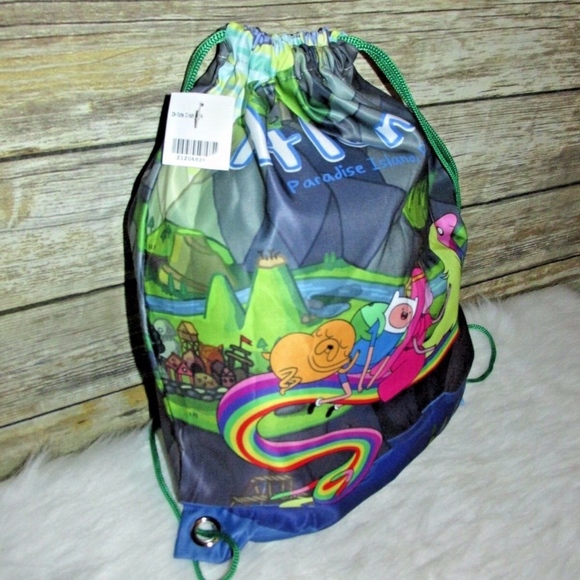 Cartoon Network | Bags | Nwt Cartoon Network Adventure Time Drawstring ...